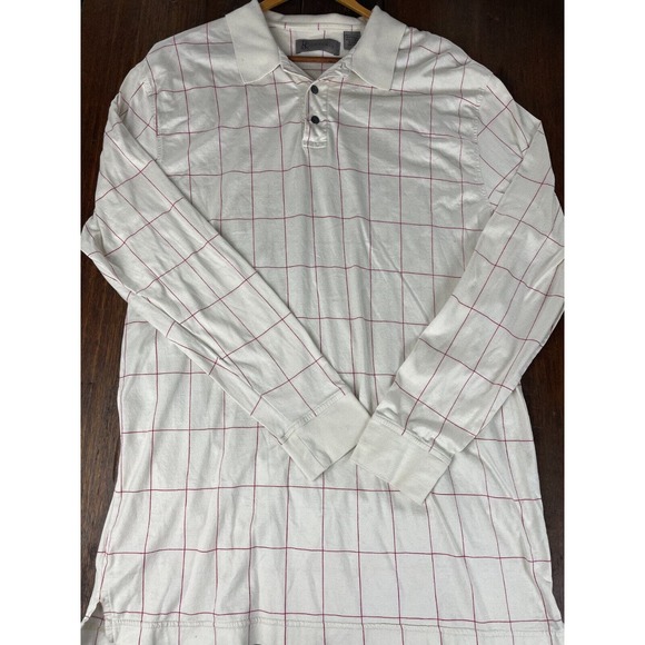 R&R | Shirts | Rr Casuals Polo Shirt Mens Large White Check Short ...
